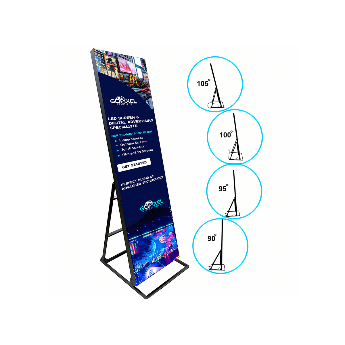 Indoor LED Foldable Advertising Poster | Digital Advertising Poster ...